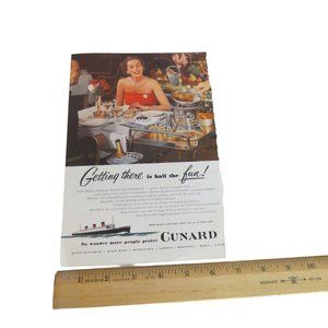 Cunard | Wall Decor | Cunard Getting There Is Half The Fun Advertising ...